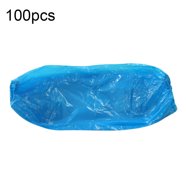 100 Pack White Disposable Plastic Sleeves Waterproof Arm Protection, 18 ...