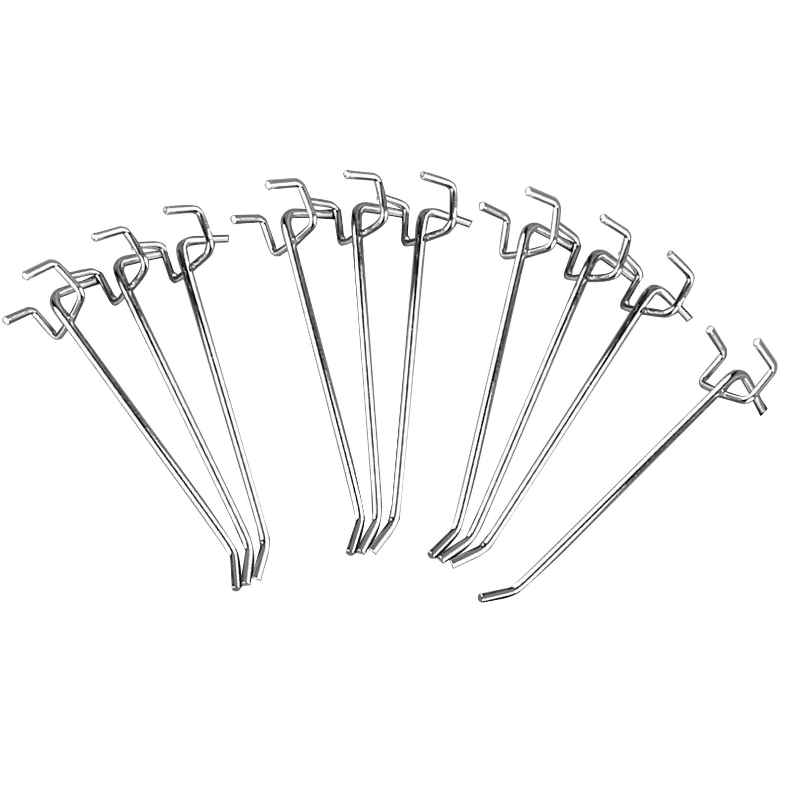 Temacd 10Pcs Pegboard Hooks Professional Heavy Duty Iron Wall Mount ...