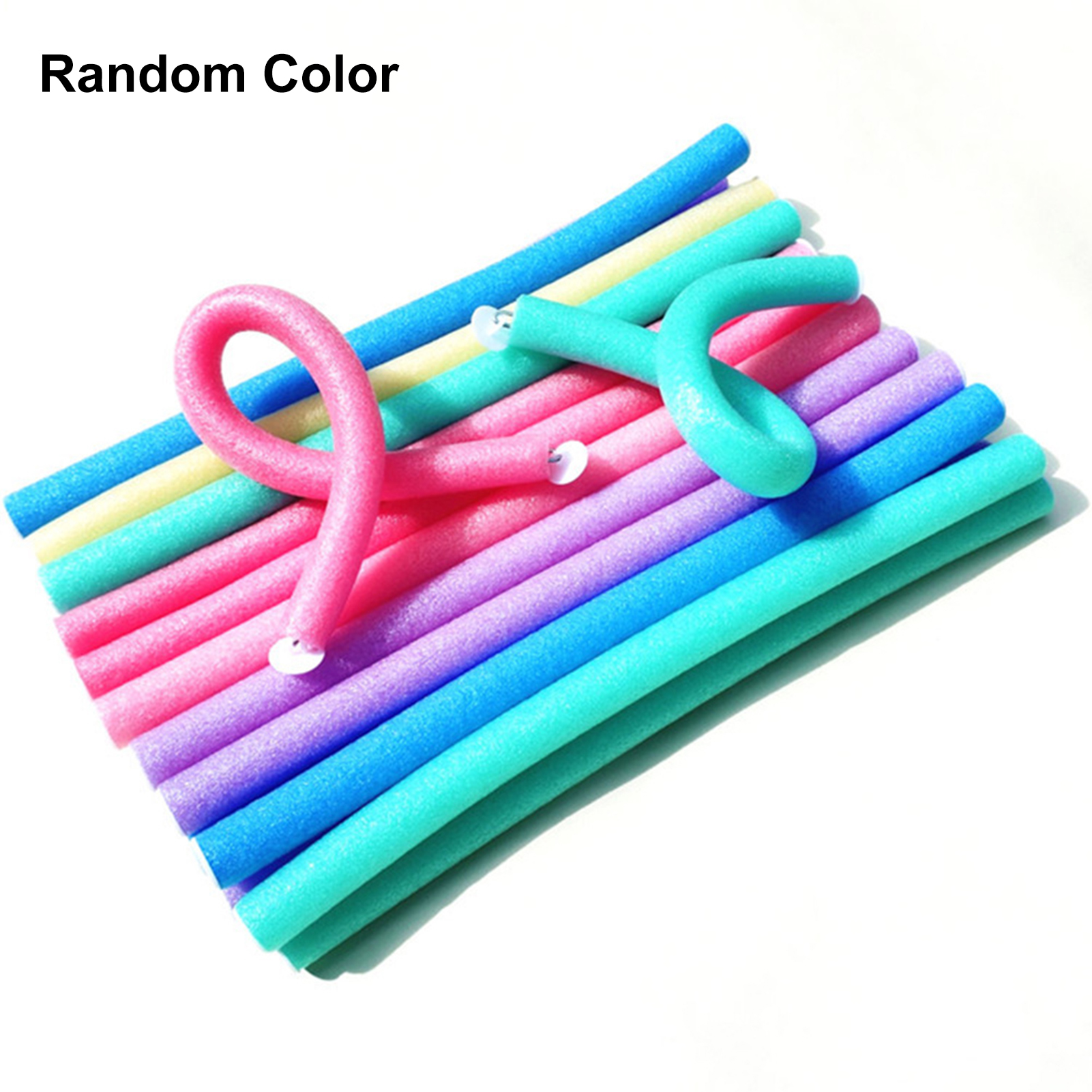 Temacd 10Pcs/Set Sponge Foam Wave Hair Curler Roller Beauty Hairstyle ...