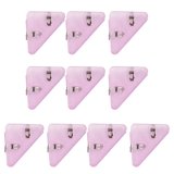 Temacd 10Pcs Triangle Clips Transparent Large Angle Jelly Color ...
