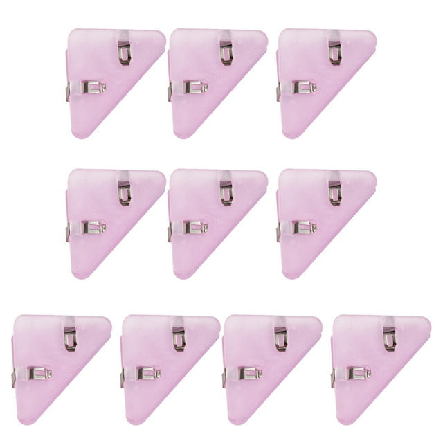 Temacd 10Pcs Triangle Clips Transparent Large Angle Jelly Color ...