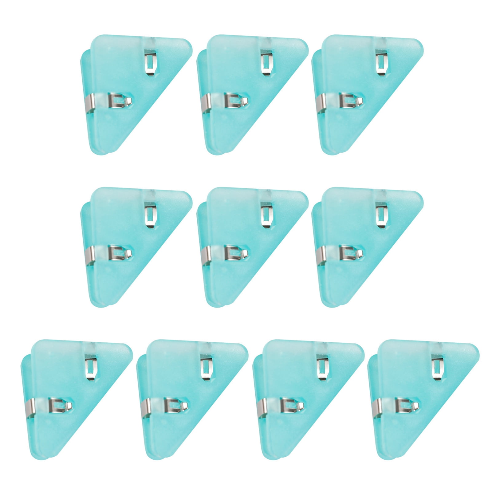 Temacd 10Pcs Clips Transparent Large Angle Jelly Color Reusable Binding ...