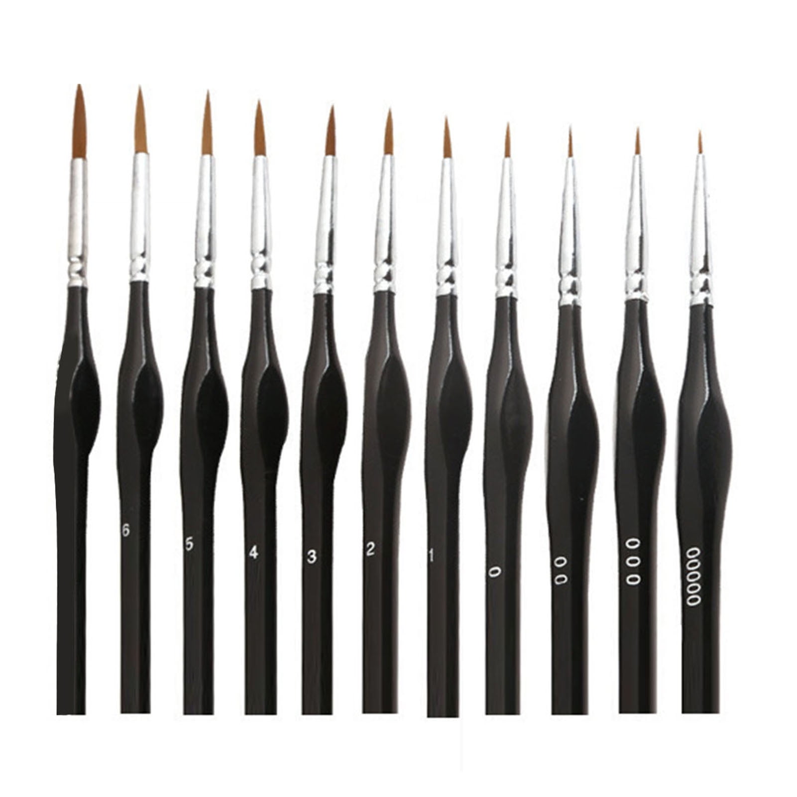 Temacd 11Pcs Paint Brush Soft Bristle Miniature Detail Art Brush Set ... Temacd 11Pcs Paint Brush Soft Bristle Miniature Detail Art Brush Set ...