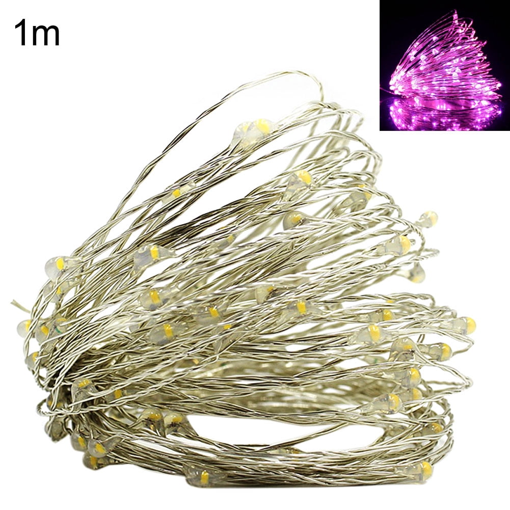 Temacd 1m 2m 3m 5m 10m LED Copper Wire Starry String Lights DIY Home ...