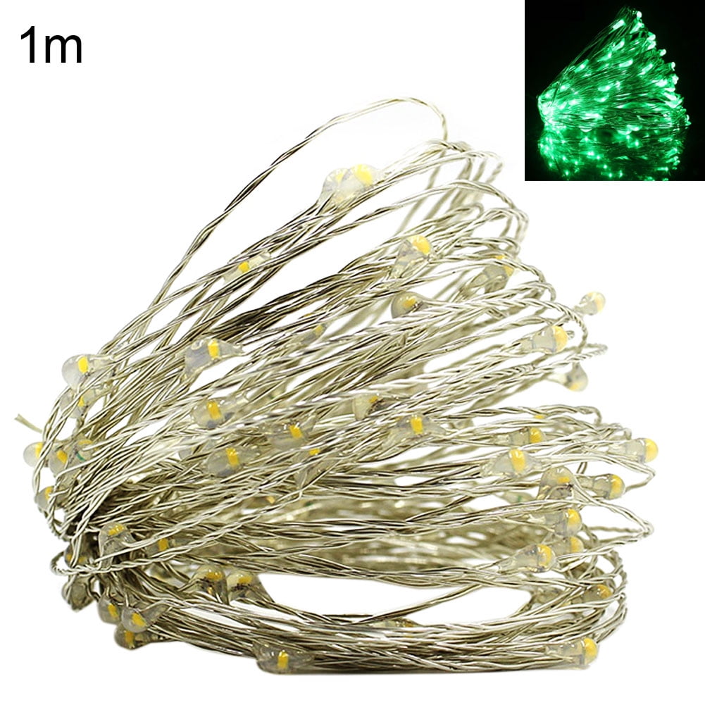 Temacd 1m 2m 3m 5m 10m LED Copper Wire Starry String Lights DIY Home ...