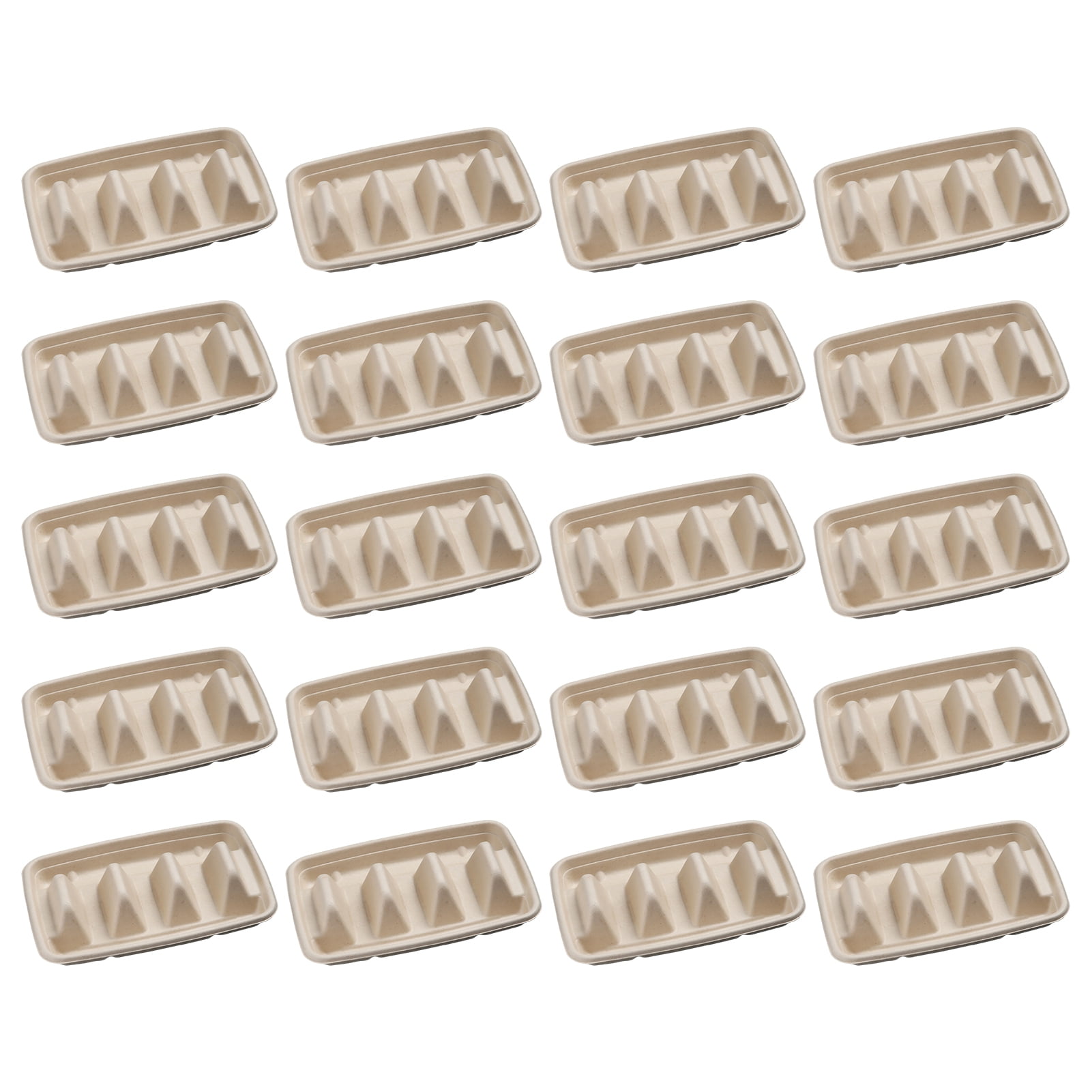 Temacd 20Pcs Packaging Box,Disposable Holders for Parties Sturdy Tray ...