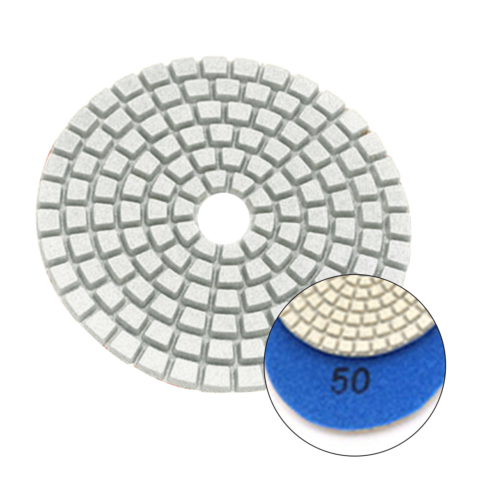 Temacd 3 Inch Sanding Grinding Disc Wet Polishing Pads for Tile Marble ...