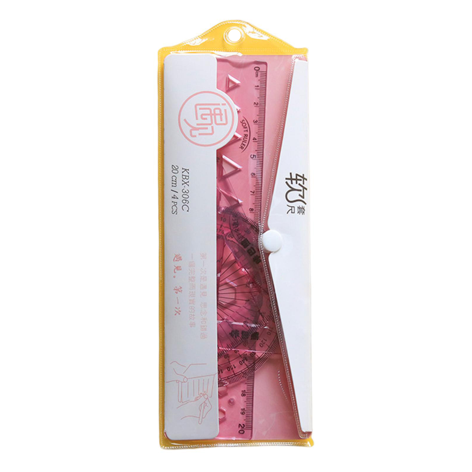 Temacd 4Pcs/Set Measuring Ruler Set Soft Bent Freely Clear Scale ...