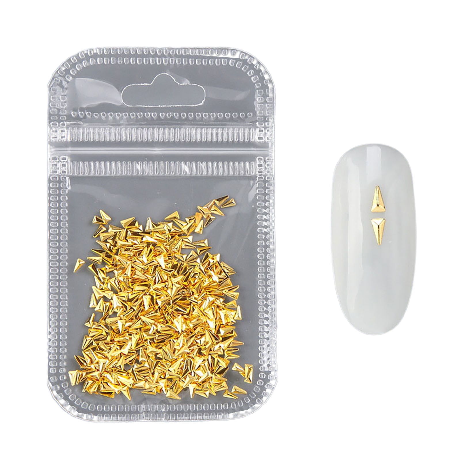 Temacd 500Pcs/Pack Nail Metal Sticker Rivets Shape DIY Metal Non Drop ...