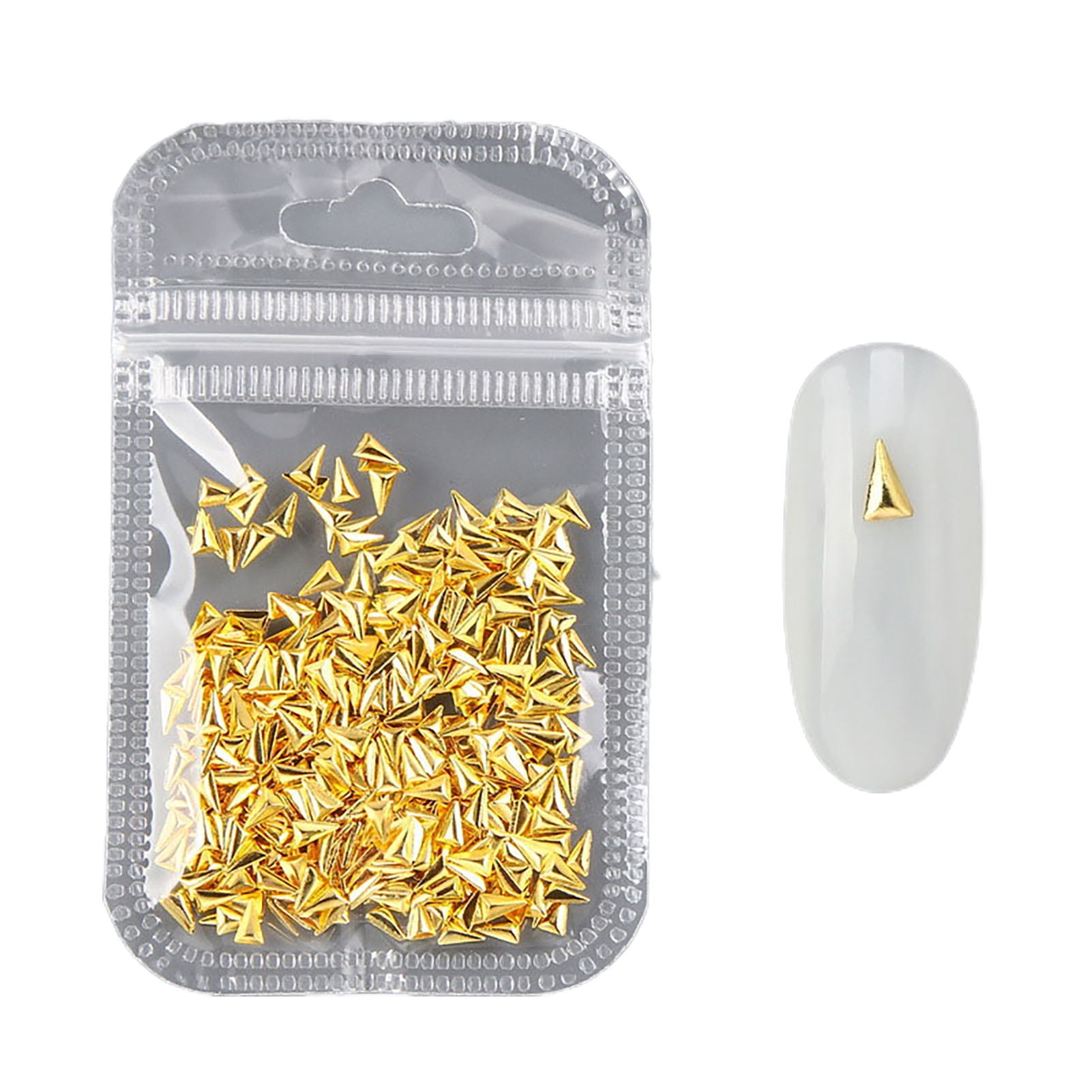 Temacd 500Pcs/Pack Nail Metal Sticker Rivets Shape DIY Metal Non Drop ...