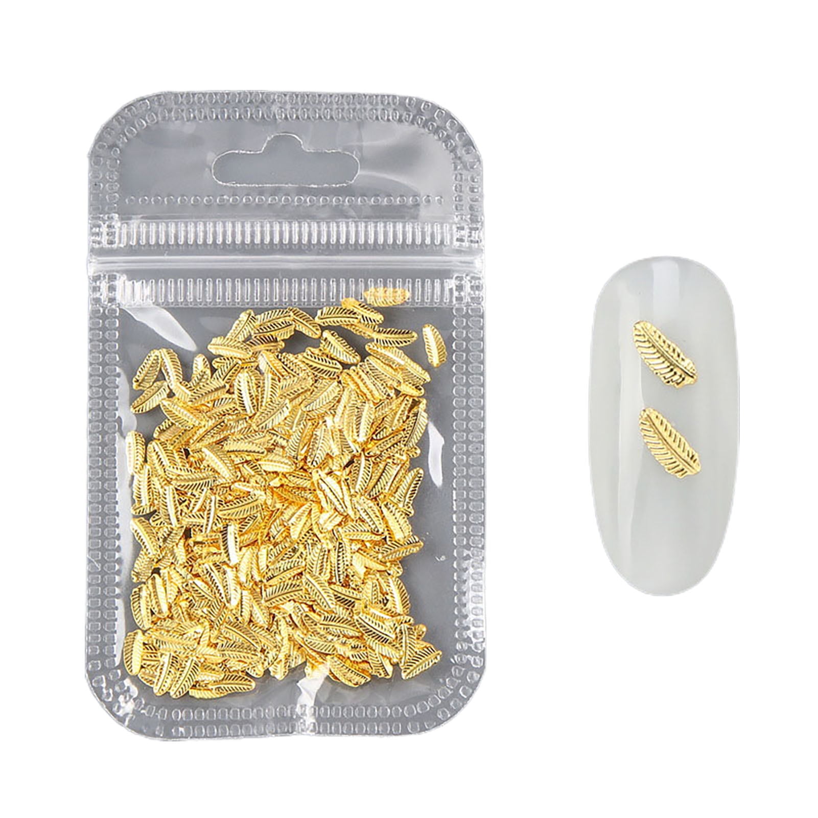 Temacd 500Pcs/Pack Nail Metal Sticker Rivets Shape DIY Metal Non Drop ...