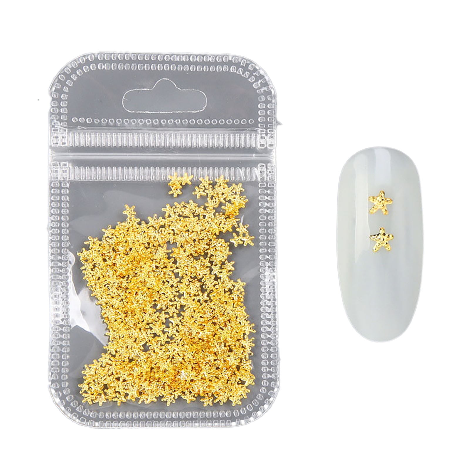 Temacd 500Pcs/Pack Nail Metal Sticker Rivets Shape DIY Metal Non Drop ...