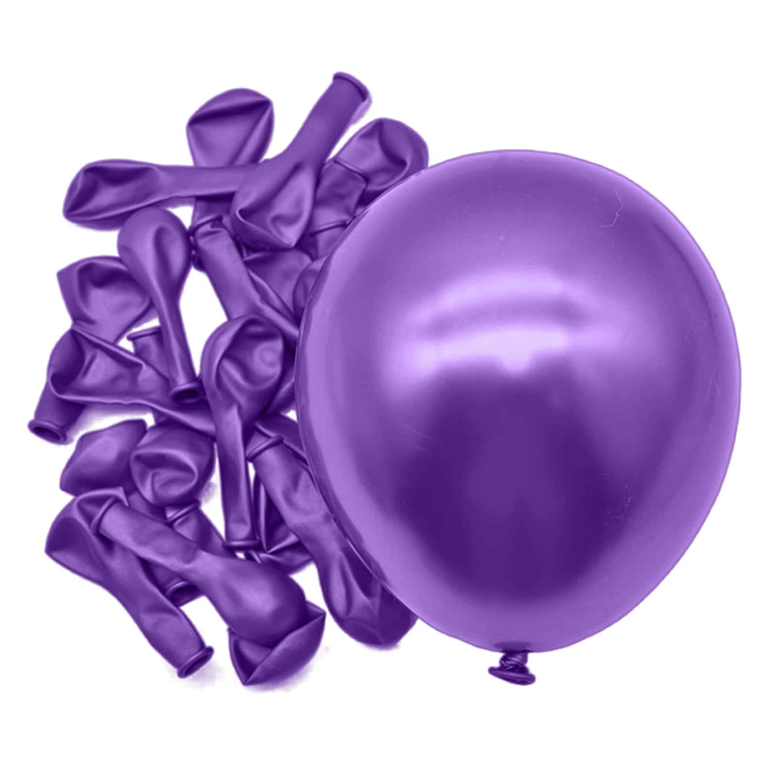 Temacd 50Pcs 5 Inches Metallic Balloon Shiny Multi-colors Thicker ...