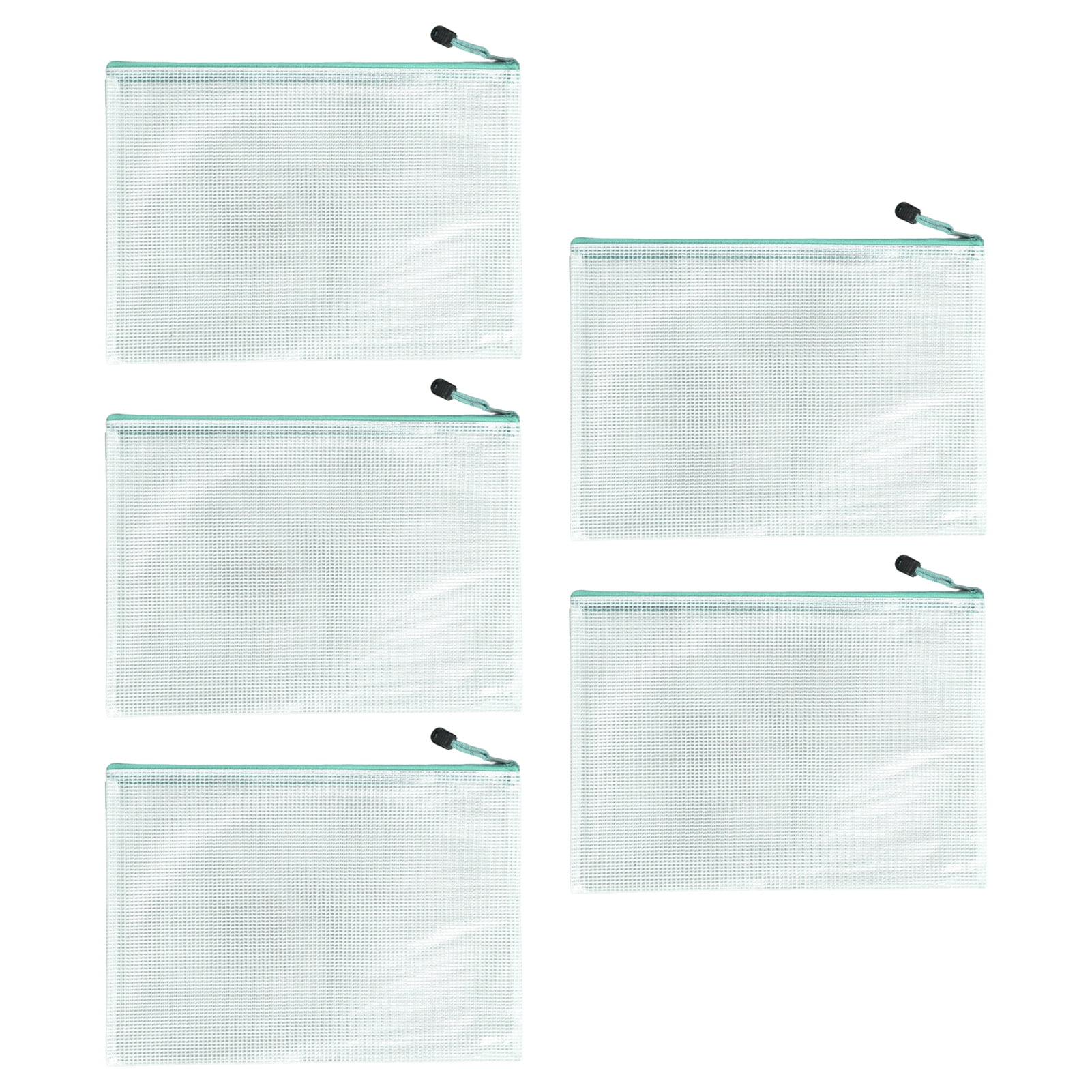 Temacd 5Pcs File Bag Water Proof Transparent A4 Stationery Storage ...