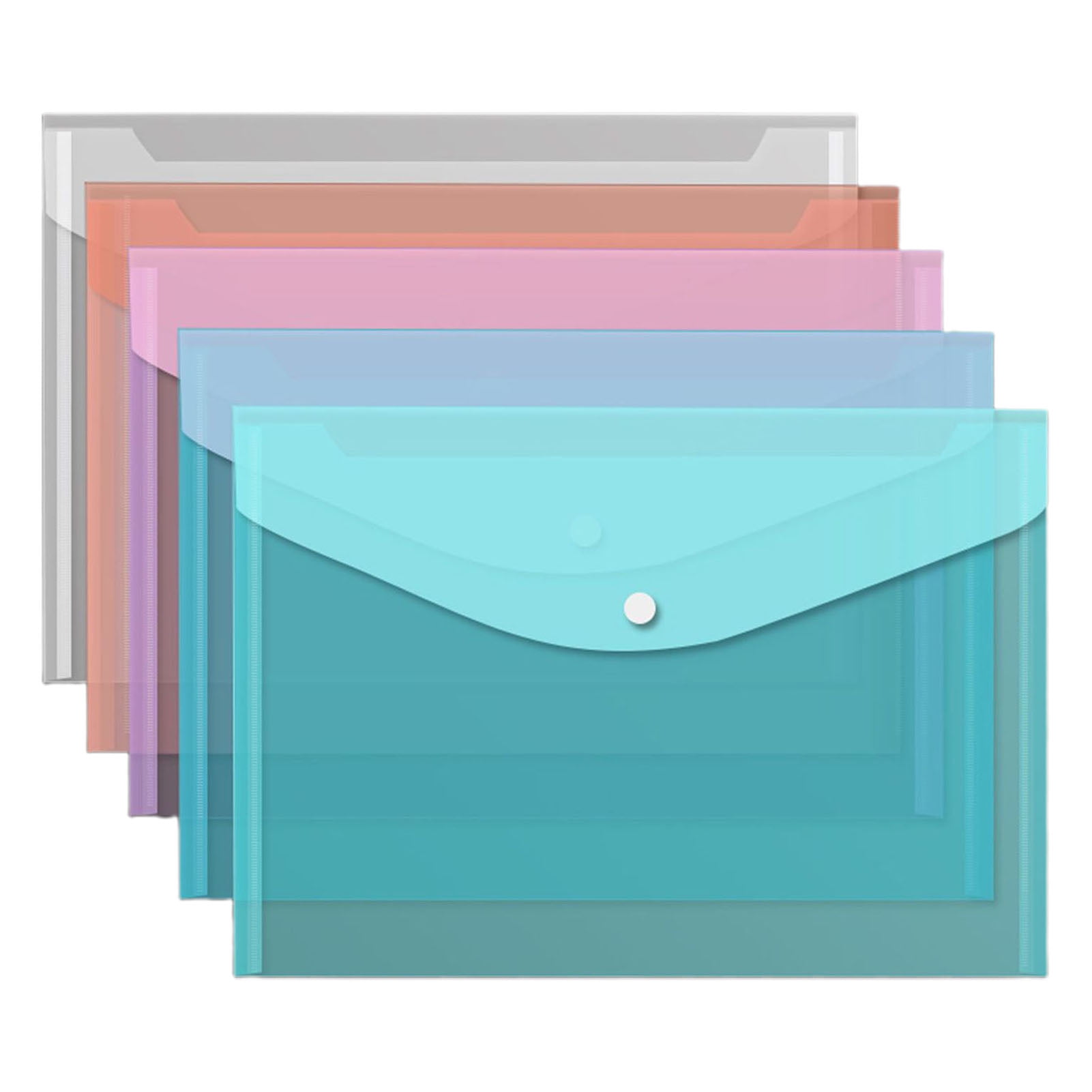 Temacd 5Pcs Transparent Document Folder A4 Size Test Paper ...