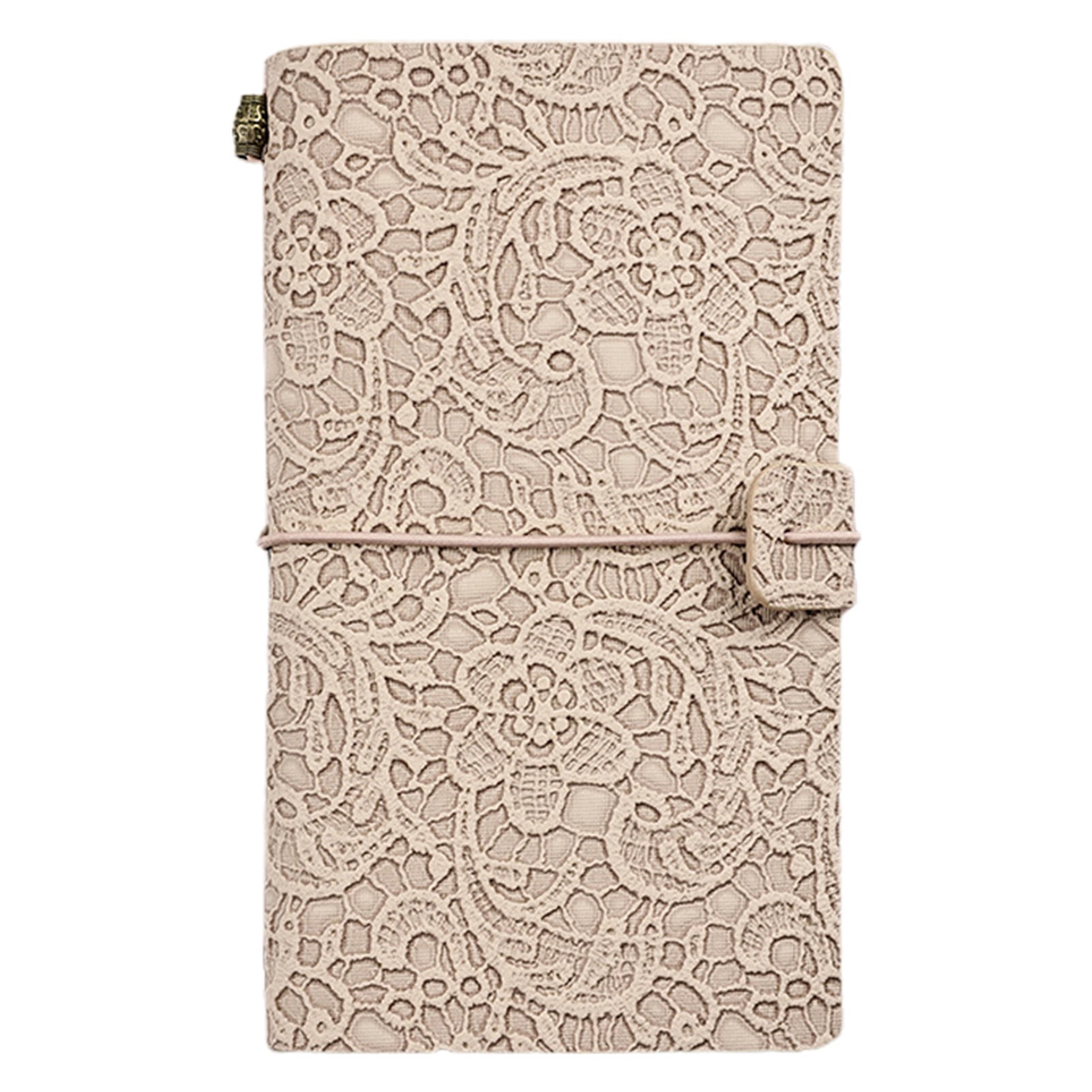 Temacd A6 Travel Notebook Vintage European 3D Lace Carved Flower Cover ...