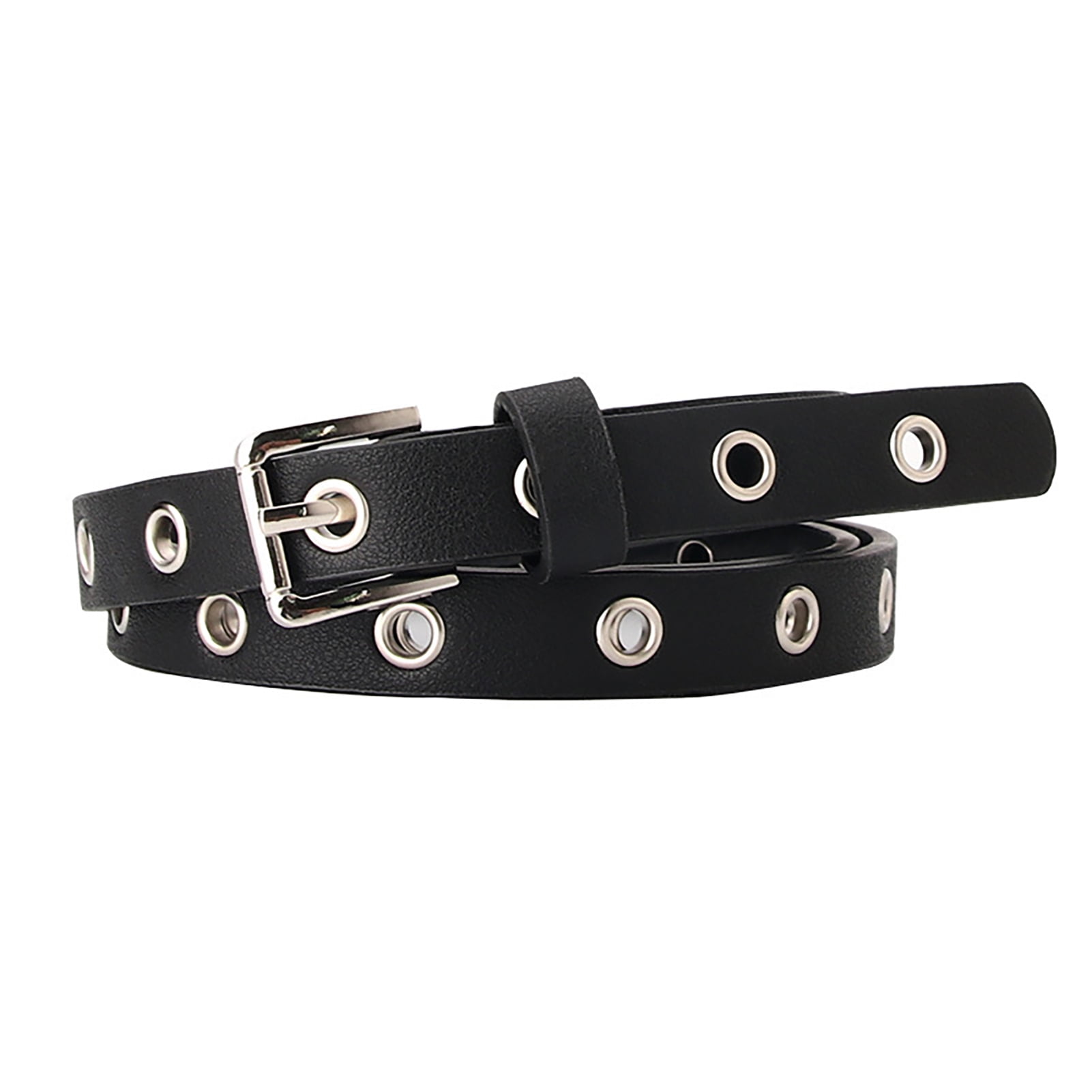 Temacd Adjustable Waist Belt able Faux Leather Multi Holes Women Belts for Jeans - Walmart.com