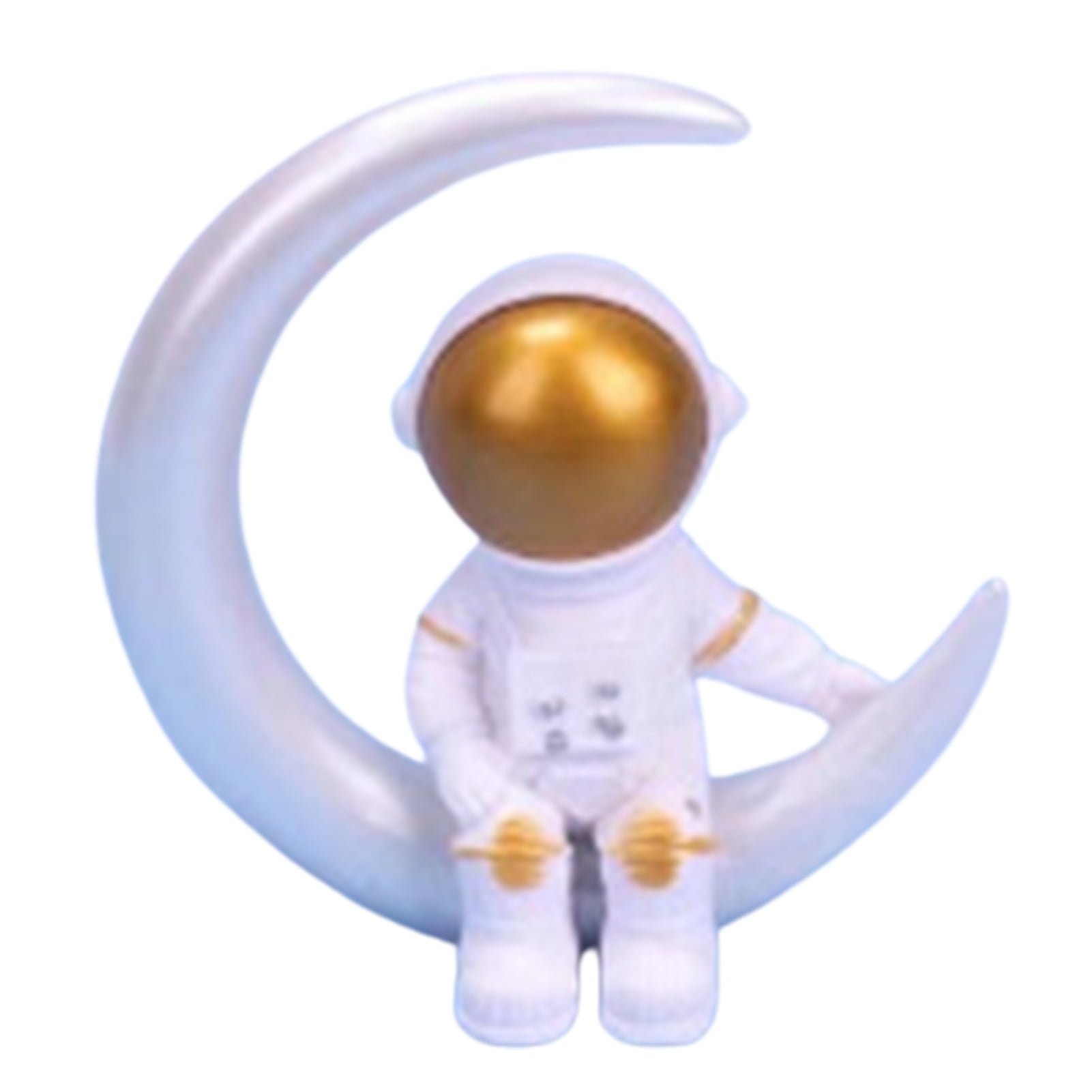 Temacd Astronaut Ornament Desk Ornament Cartoon Spaceman Figurine Model ...