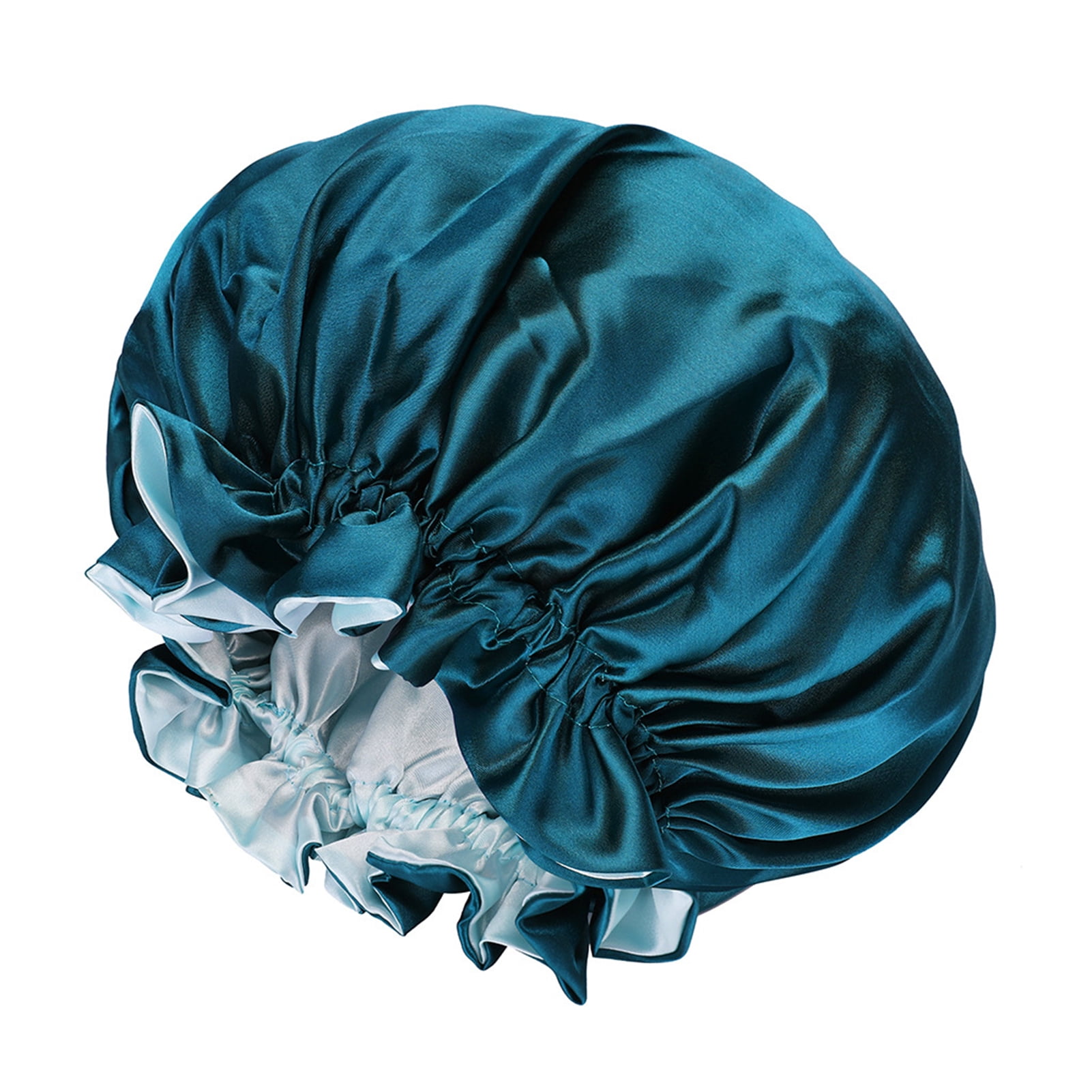 Temacd Bath Bonnet Smooth Surface Double Layers Women No Brim Dome ...