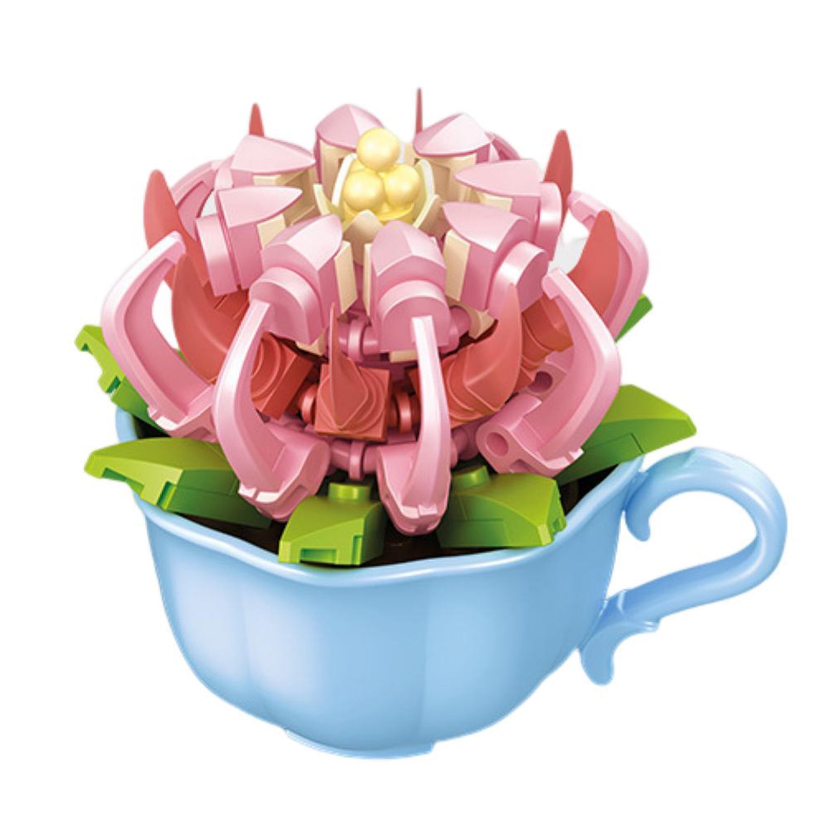 Temacd Building Blocks Potted Plant Educational Assembly DIY Desktop ...