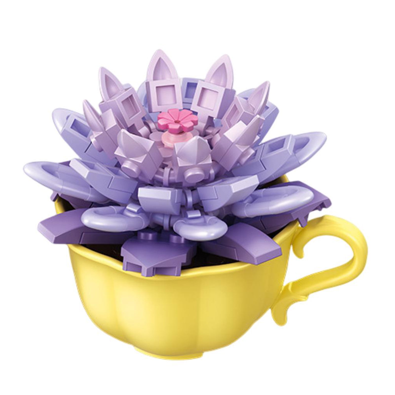 Temacd Building Blocks Potted Plant Educational Assembly DIY Desktop ...