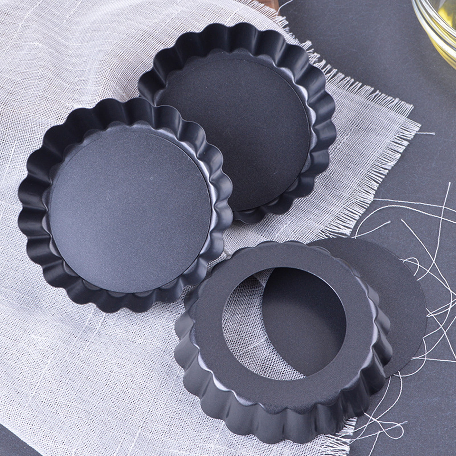 Temacd Cake Mold Eco-friendly Anti-deform Carbon Steel Removable Pie ...