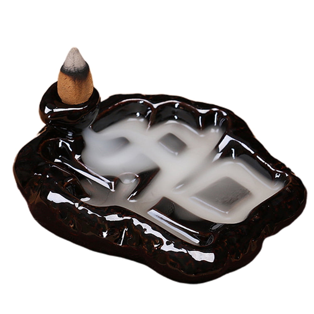 Temacd Ceramic Waterfall Backflow Incense Burners Holder Censer ...