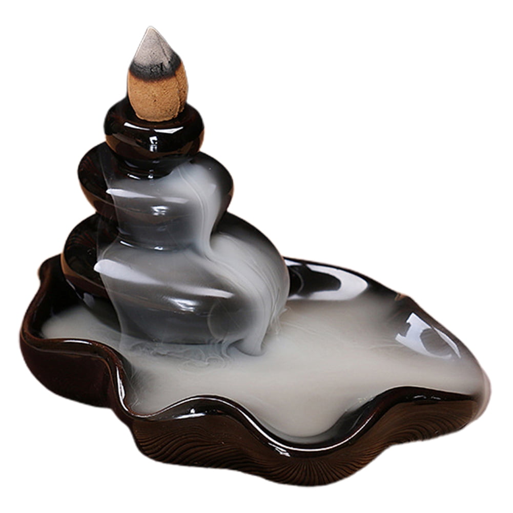 Temacd Ceramic Waterfall Backflow Incense Burners Holder Censer ...