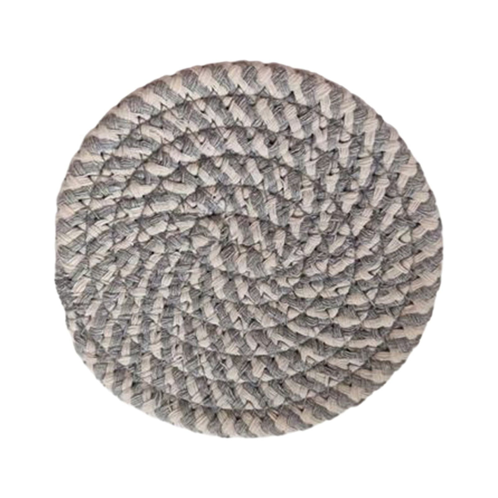 Temacd Coaster Handwoven Cotton Coaster Heat-Resistant Kitchen Mats ...