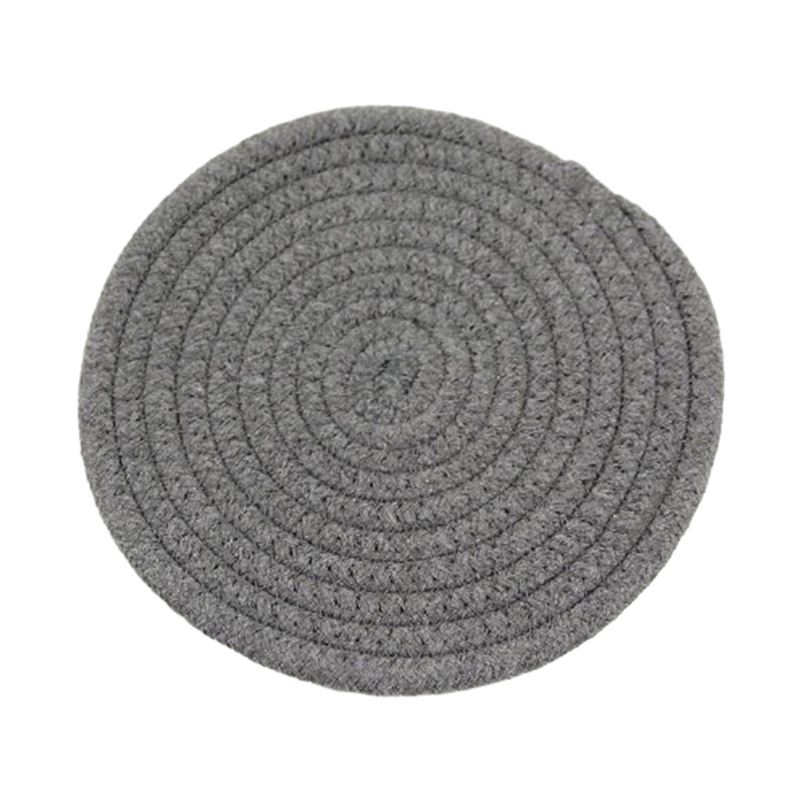 Temacd Coaster Handwoven Cotton Coaster Heat-Resistant Kitchen Mats ...