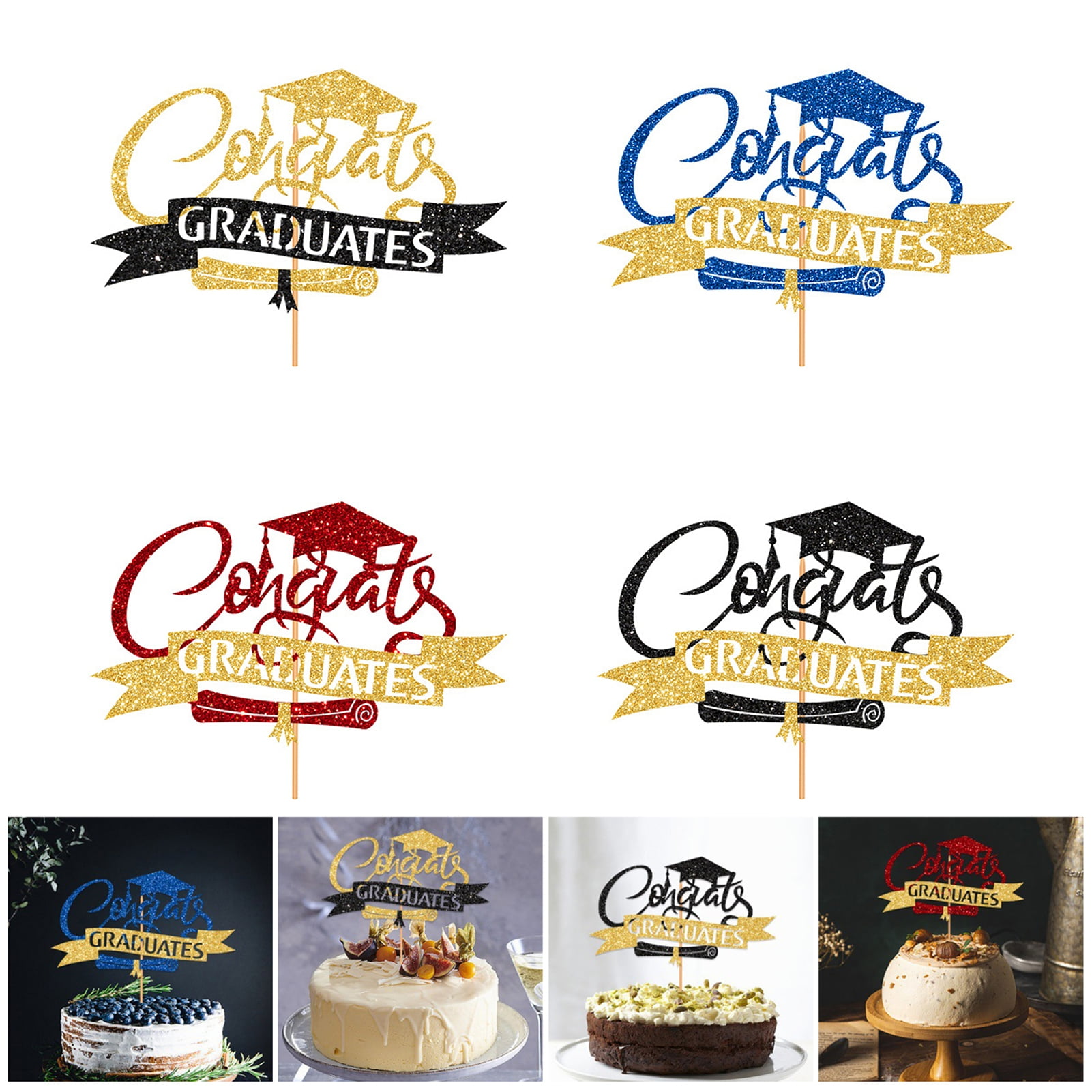 Temacd Congratulations 2024 Graduation Cake Topper Graduation Season ...