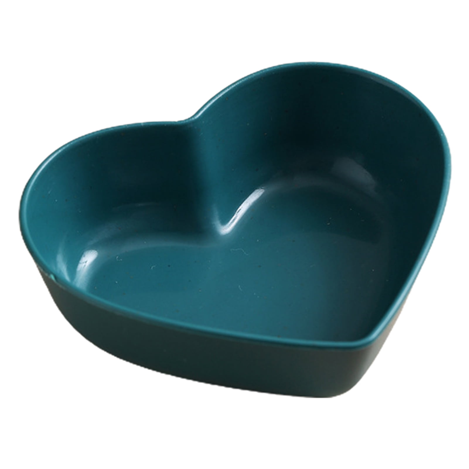Temacd Dessert Dish Heart-shaped Stackable Drop Resistant Washable ...