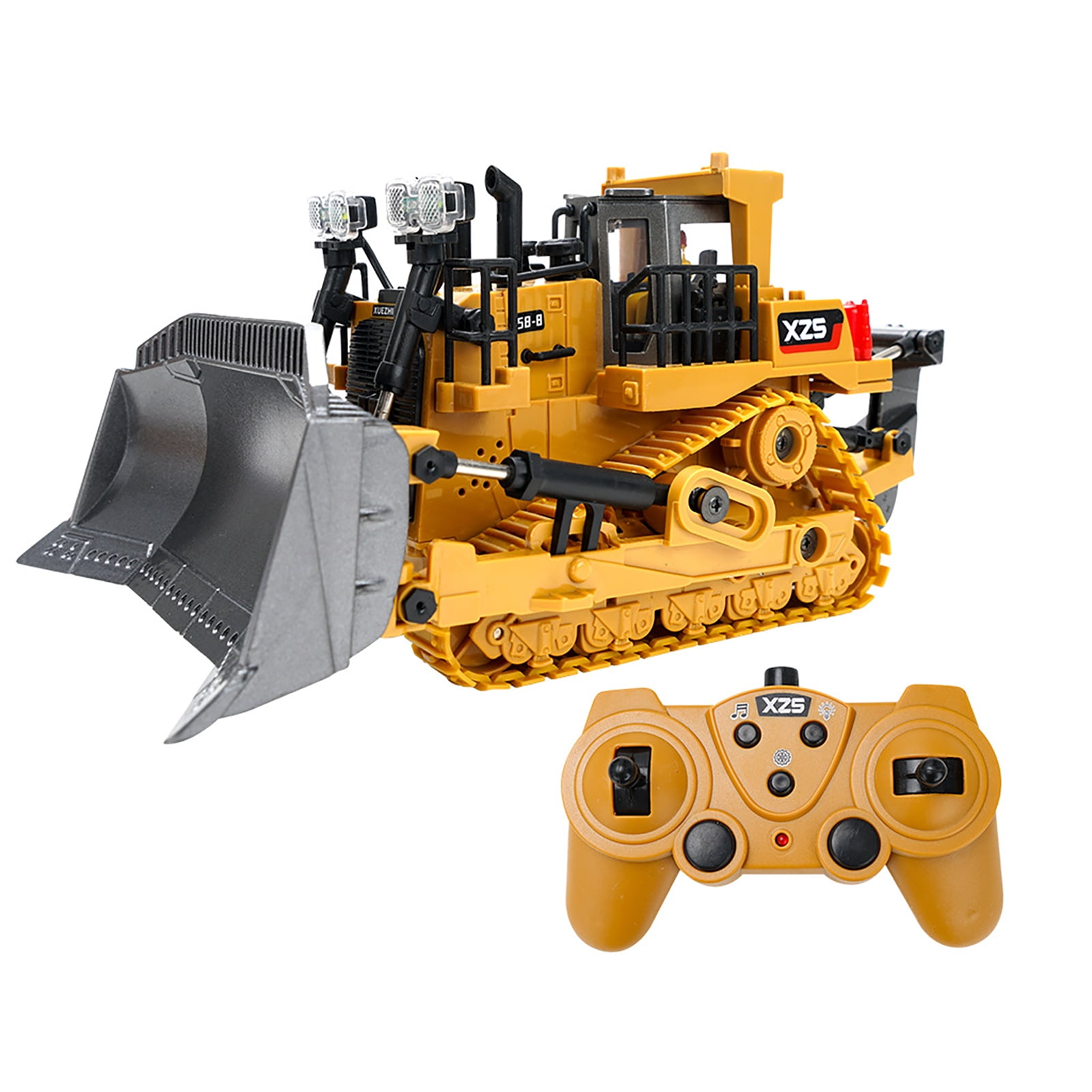 Temacd Excavator Toy Electric Remote Controlled Alloy RC Wheel Loader ...