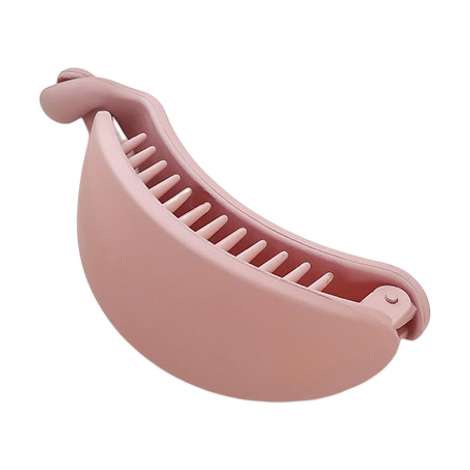 Temacd Hair Barrette Banana Shape Candy Colors with Teeth Anti-slip ...