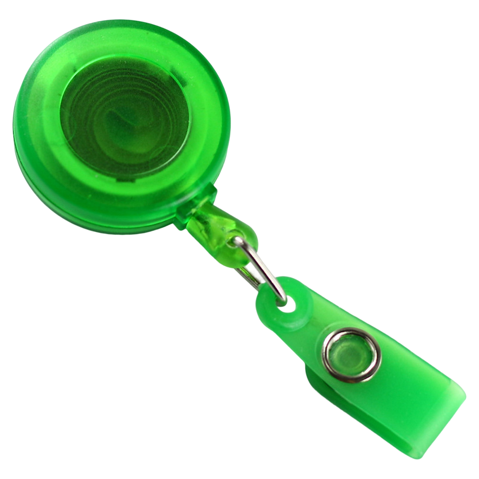 Temacd ID Card Holder Clip Anti-theft Retractable Non-breakable Frosted ...