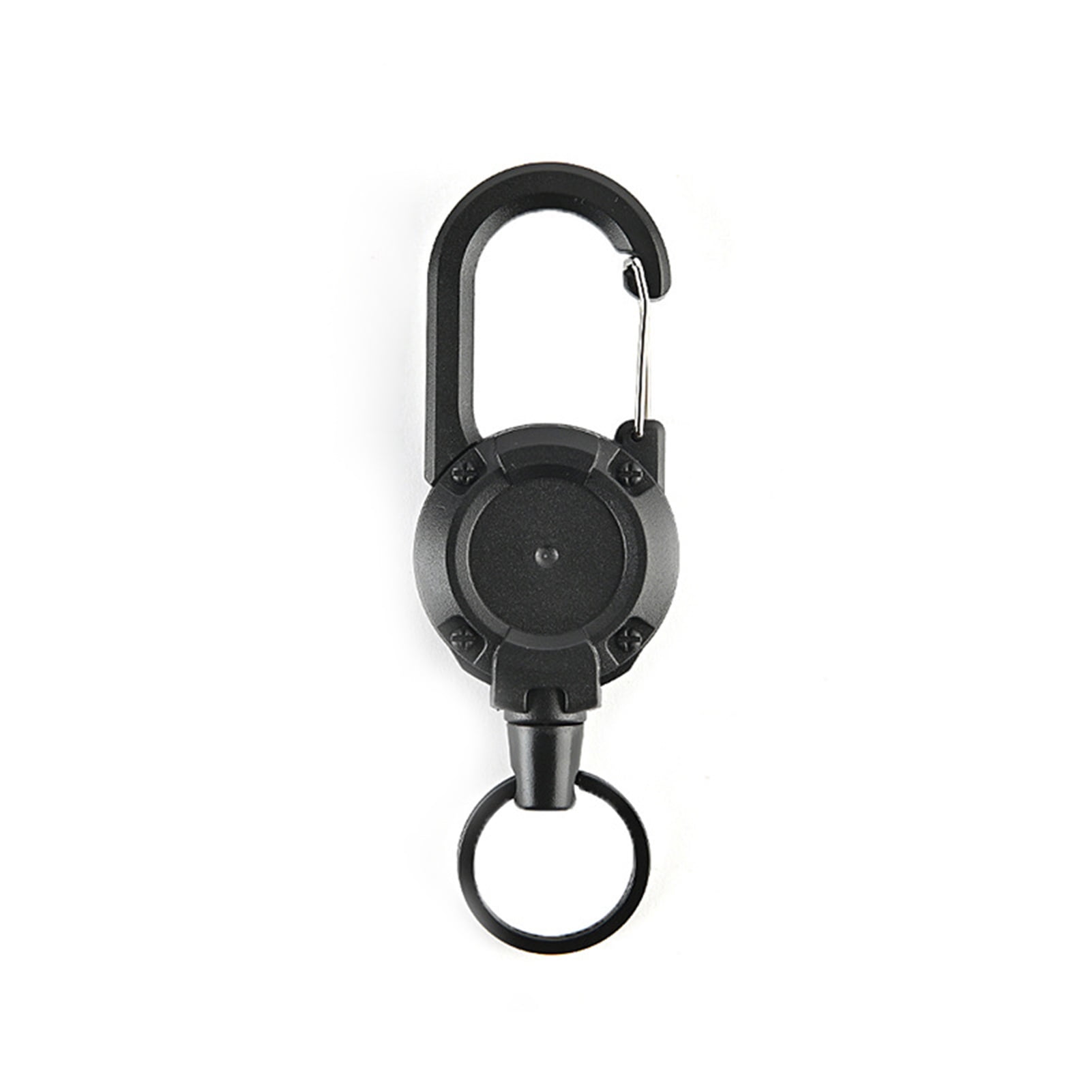 Temacd Key Ring Retractable Elastic Steel Wire Rope Snap Hook Clip ...