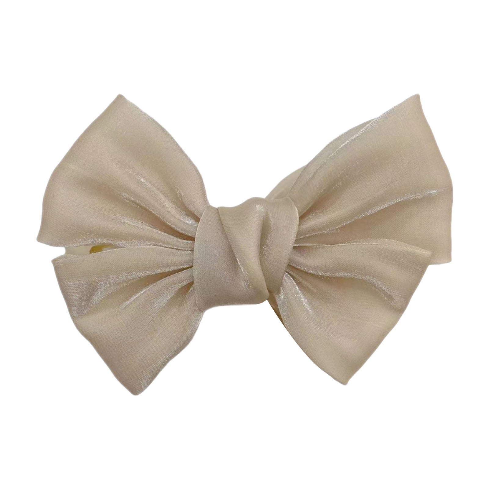 Temacd Lady Hair Claw Elastic Spring Anti-slip Strong Claw Big Bow-knot ...