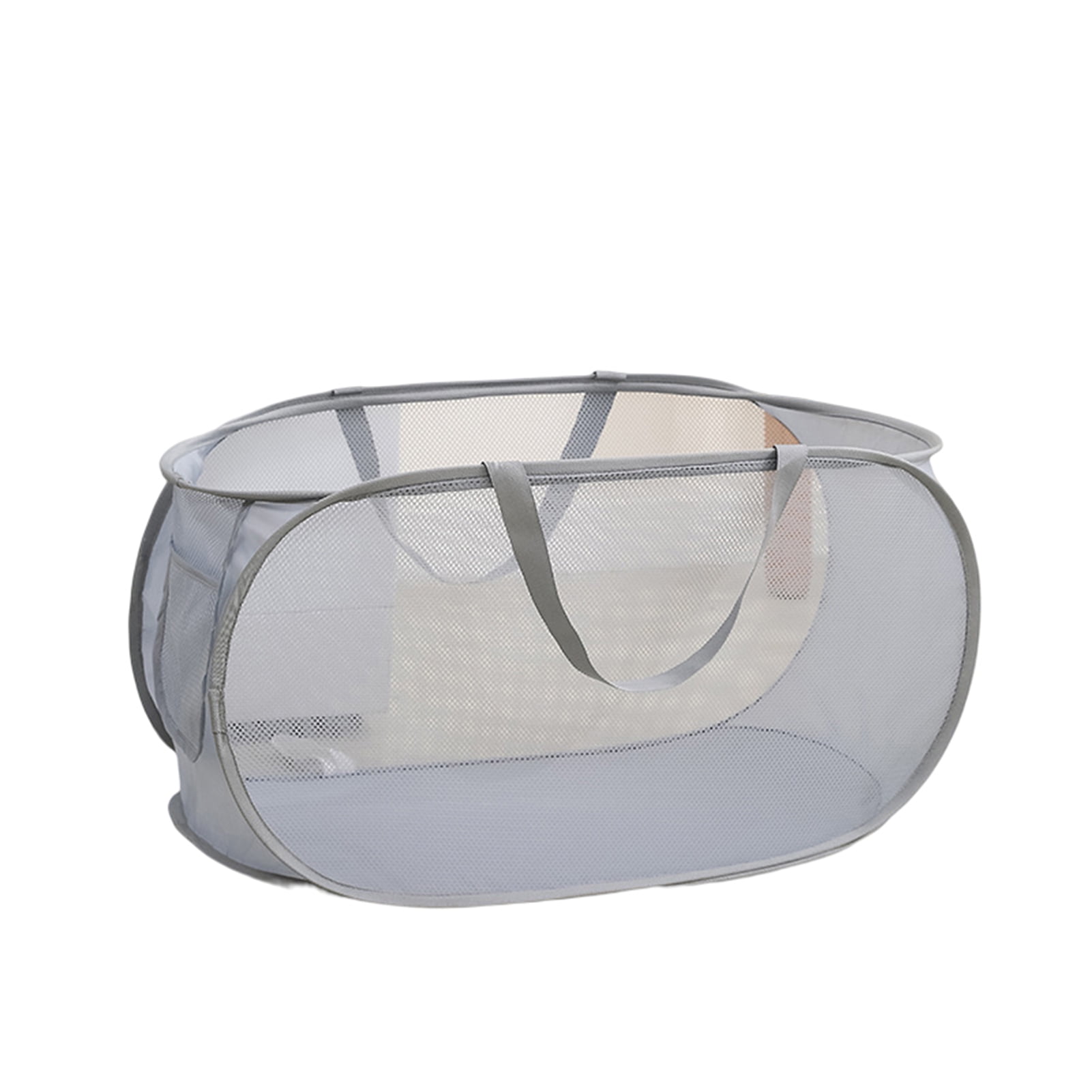 Temacd Laundry Storage Bin Mesh Design Portable Handles Fine Sewing ...