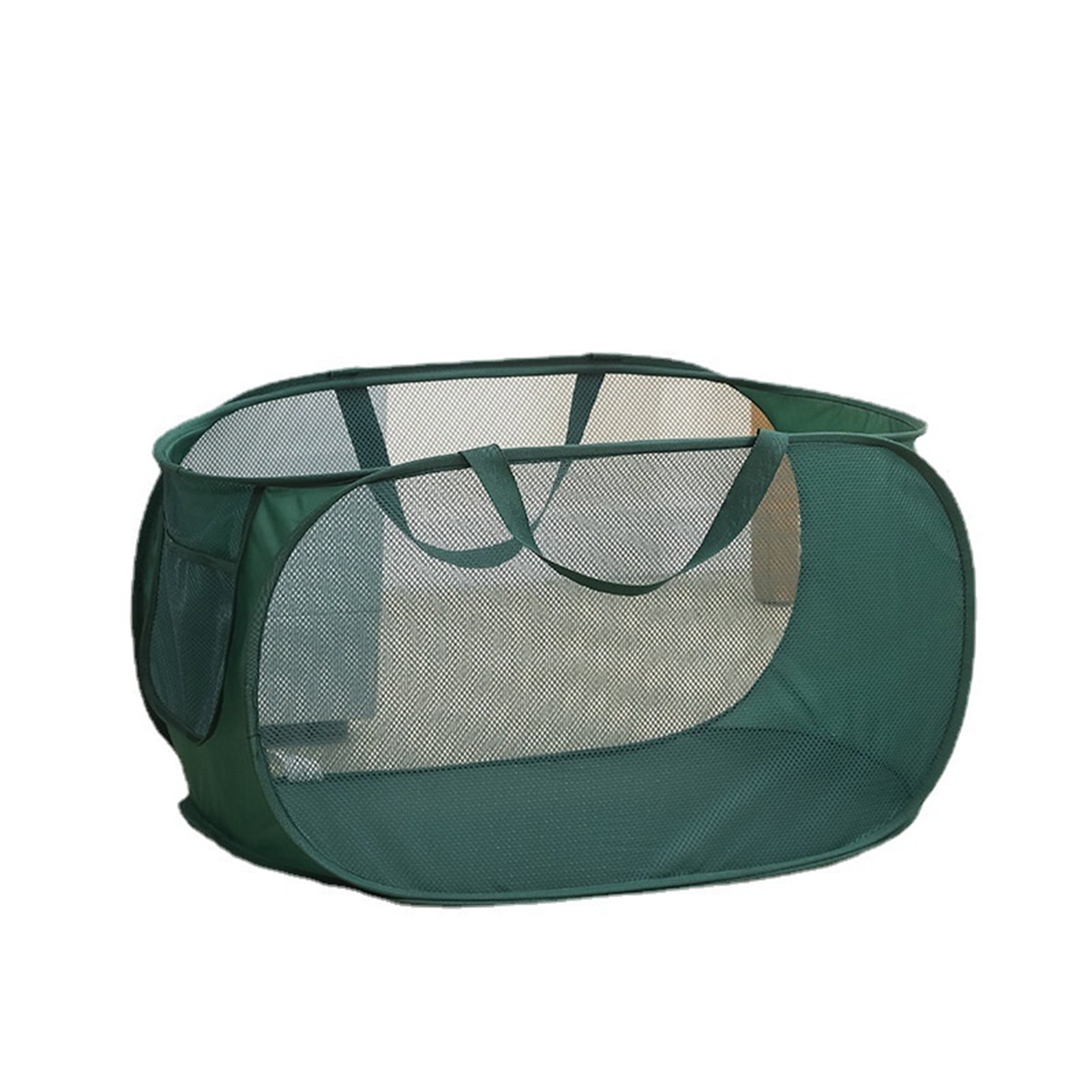 Temacd Laundry Storage Bin Mesh Design Portable Handles Fine Sewing ...