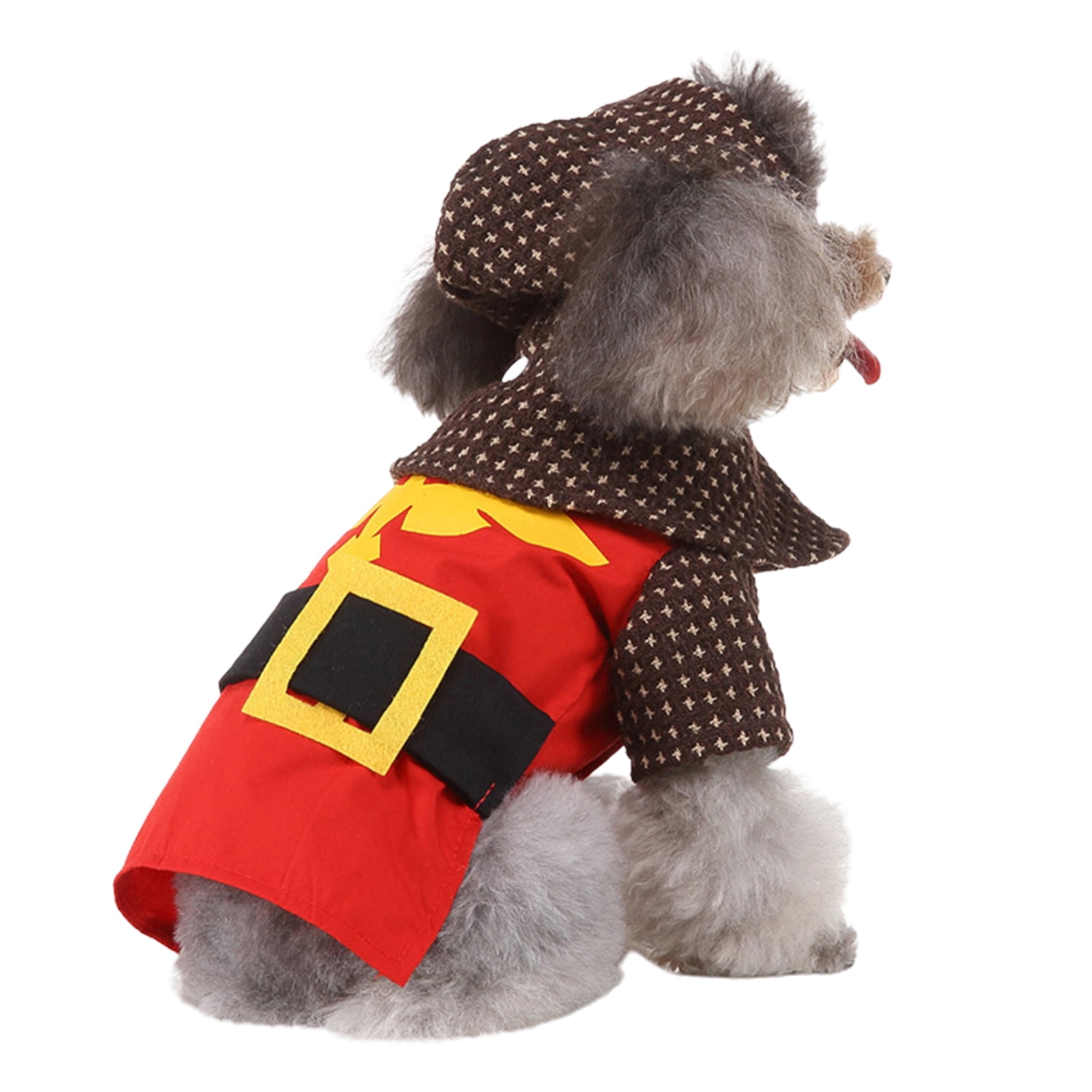 Temacd Pet Winter Clothes Prince Knight Fire Suit Cosplay Costume Keep Warm Funny Coat Holiday ...