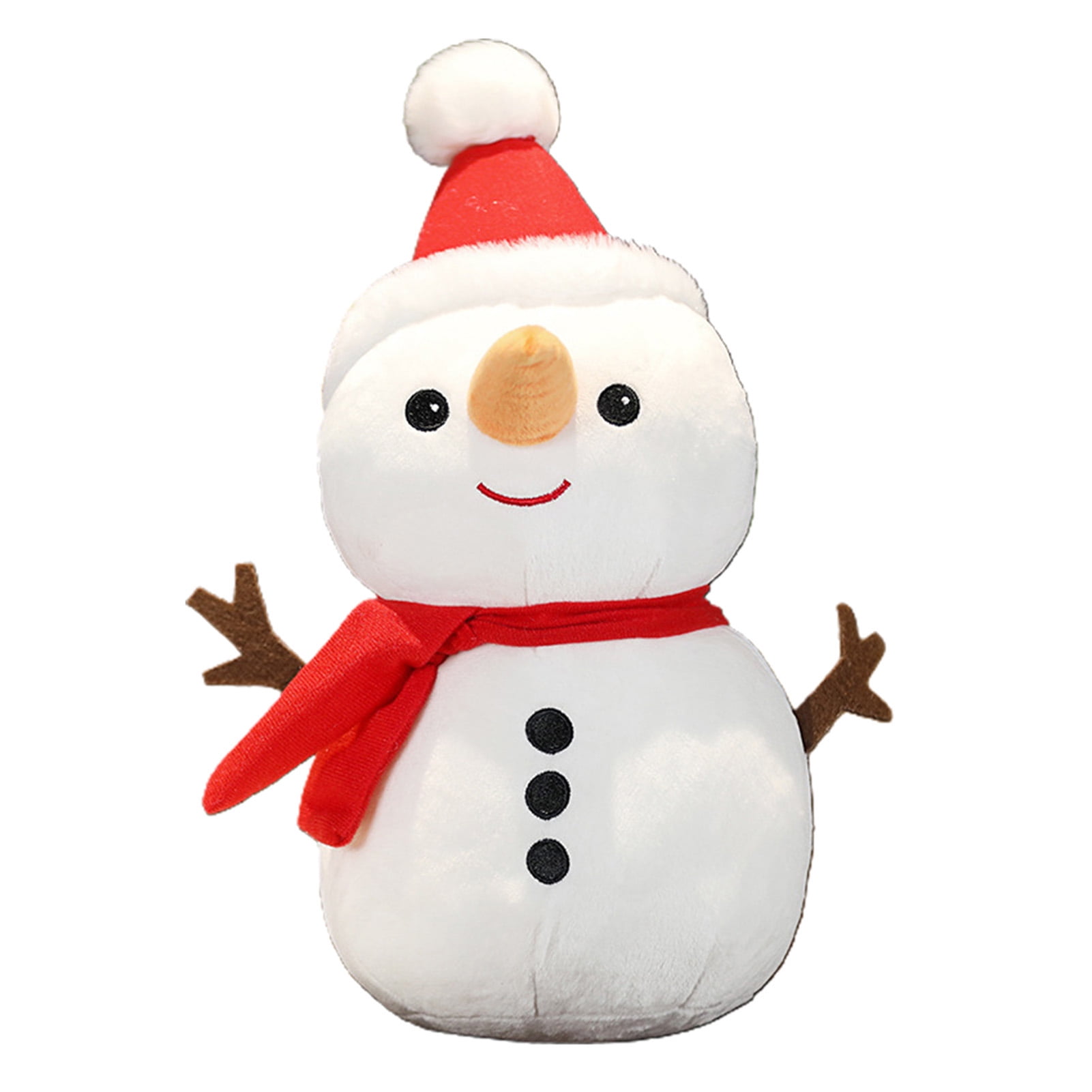 Temacd Plush Doll Cartoon Full Filled Elastic Santa Claus Snowman Plush ...