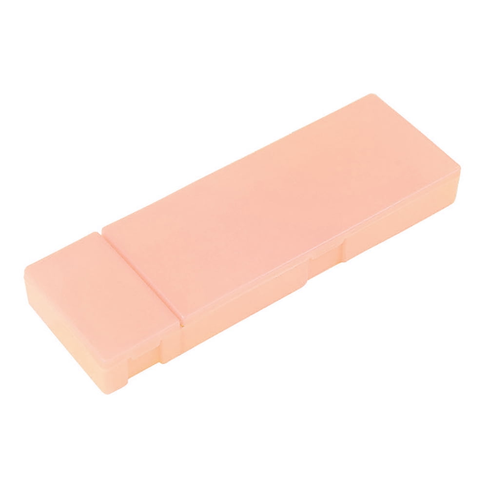 Temacd Semi-Transparent Plastic Pen Box Pencil Case Stationery Holder ...