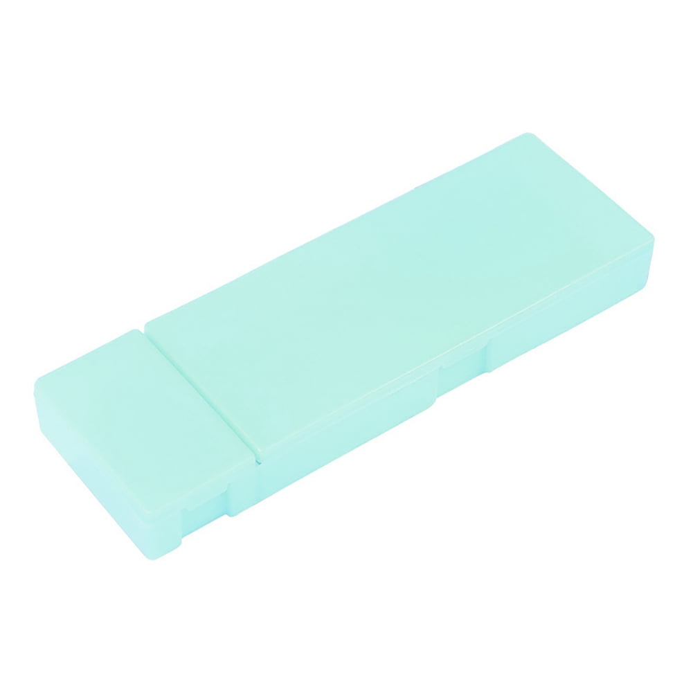 Temacd Semi-Transparent Plastic Pen Box Pencil Case Stationery Holder ...