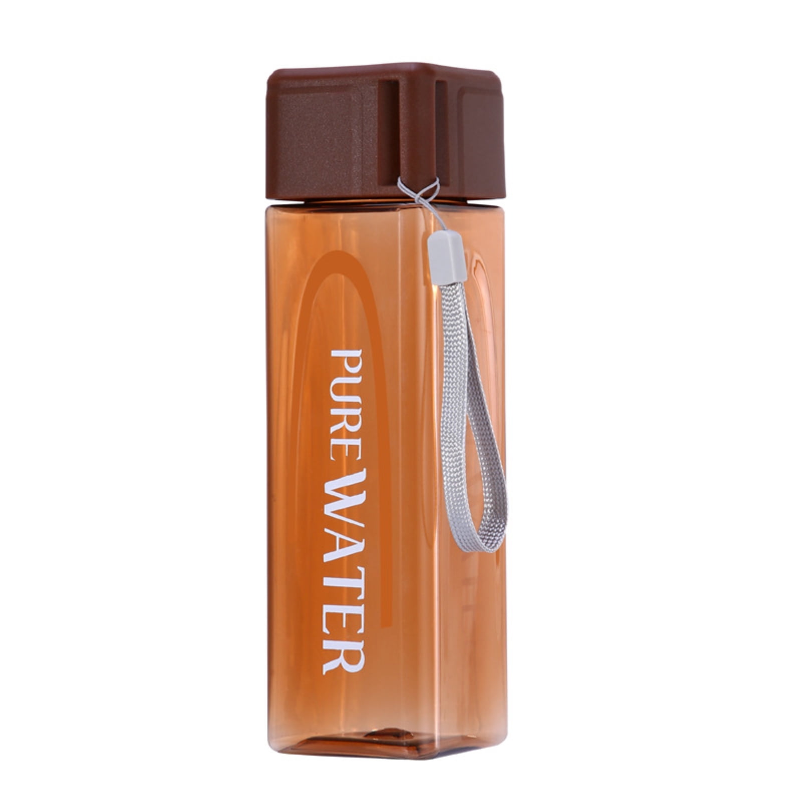 Temacd Sport Square Tea Milk Fruit Water Cup 480ml Transparent Drink ...