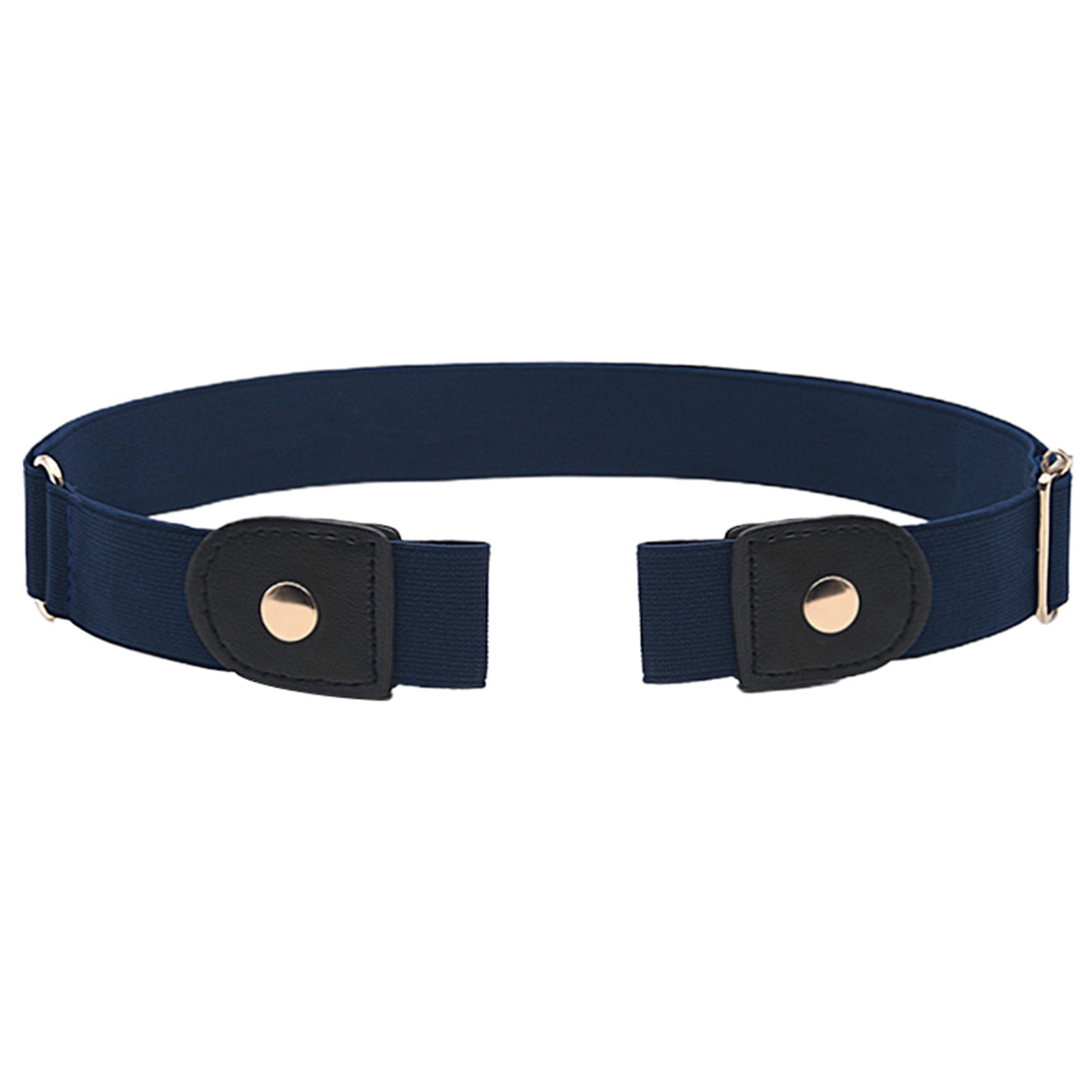 Temacd Waist Belt Adjustable Buckle Free Faux Leather Stretch Waist ...