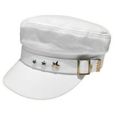 Temacd Women Extended Brim Beret Hat Flat Dome Star Decor Adjustable ...