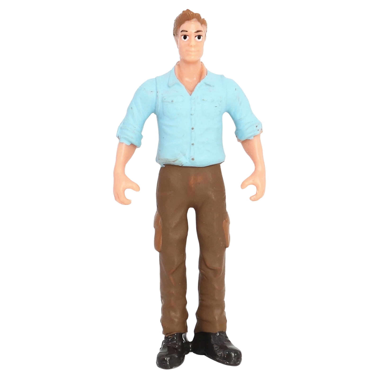 Temacd Worker Farmer Action Figure PVC Model Simulation Figurine Mold ...