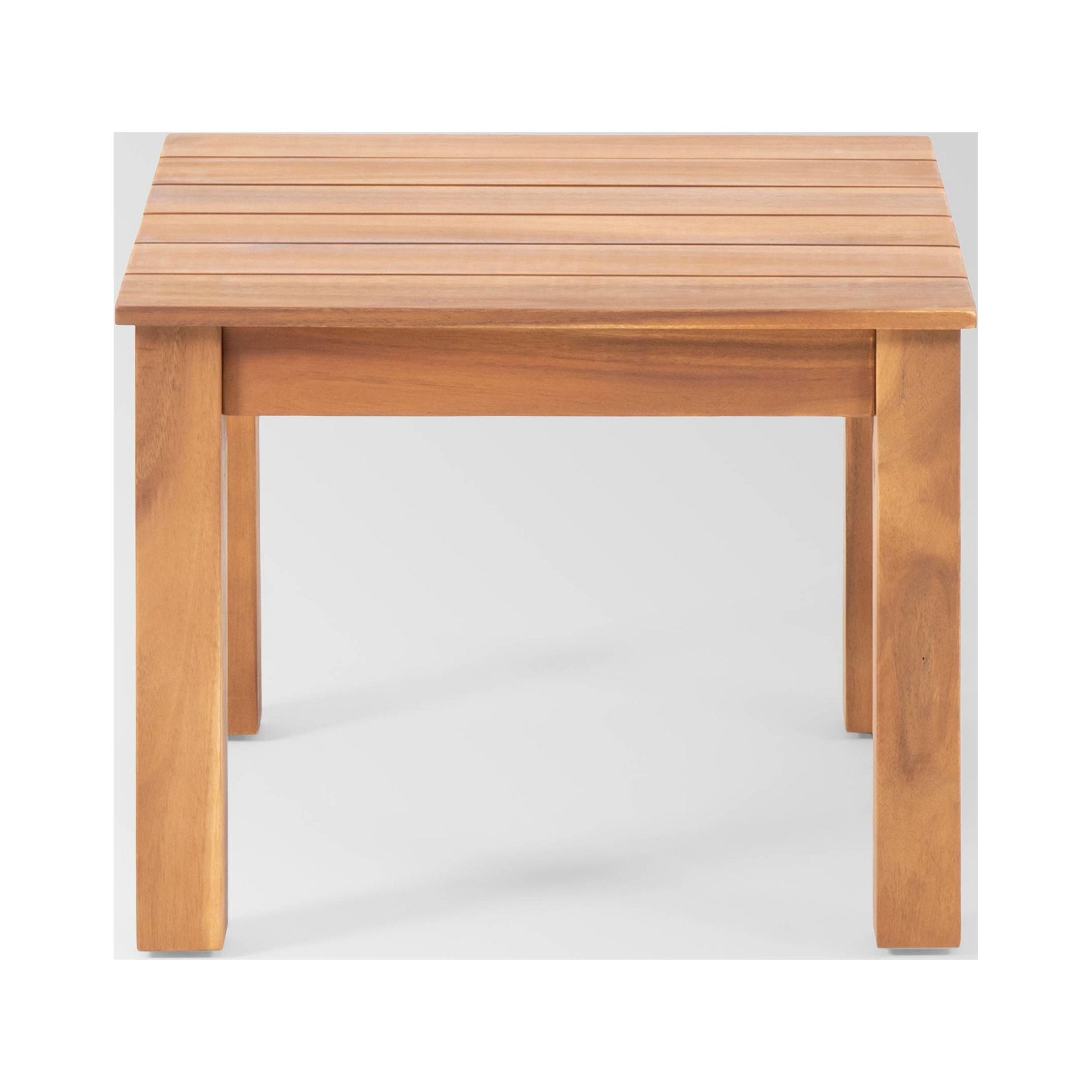 Temecula Acacia Wood Mid-Century Modern End Table - Brown Patina ...