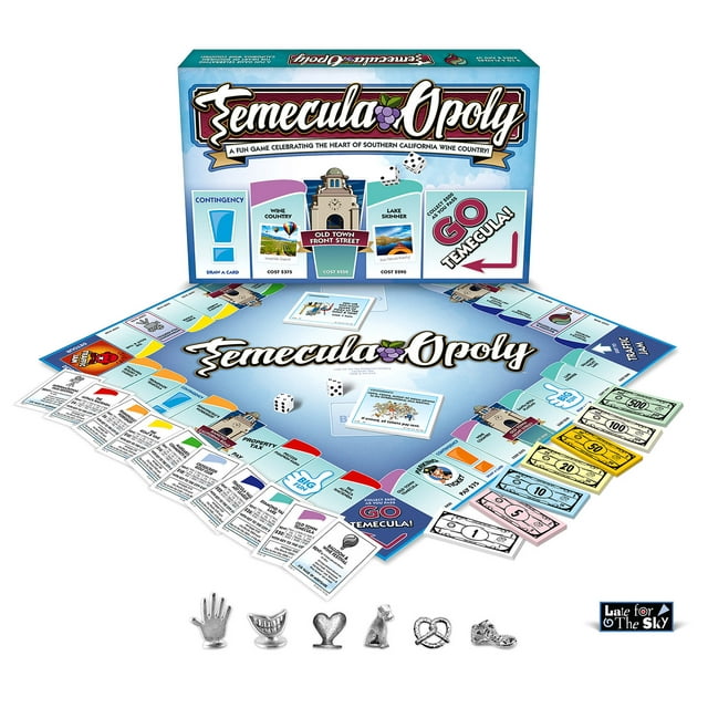 Temecula Opoly Board Game, by Late for the Sky - Walmart.com