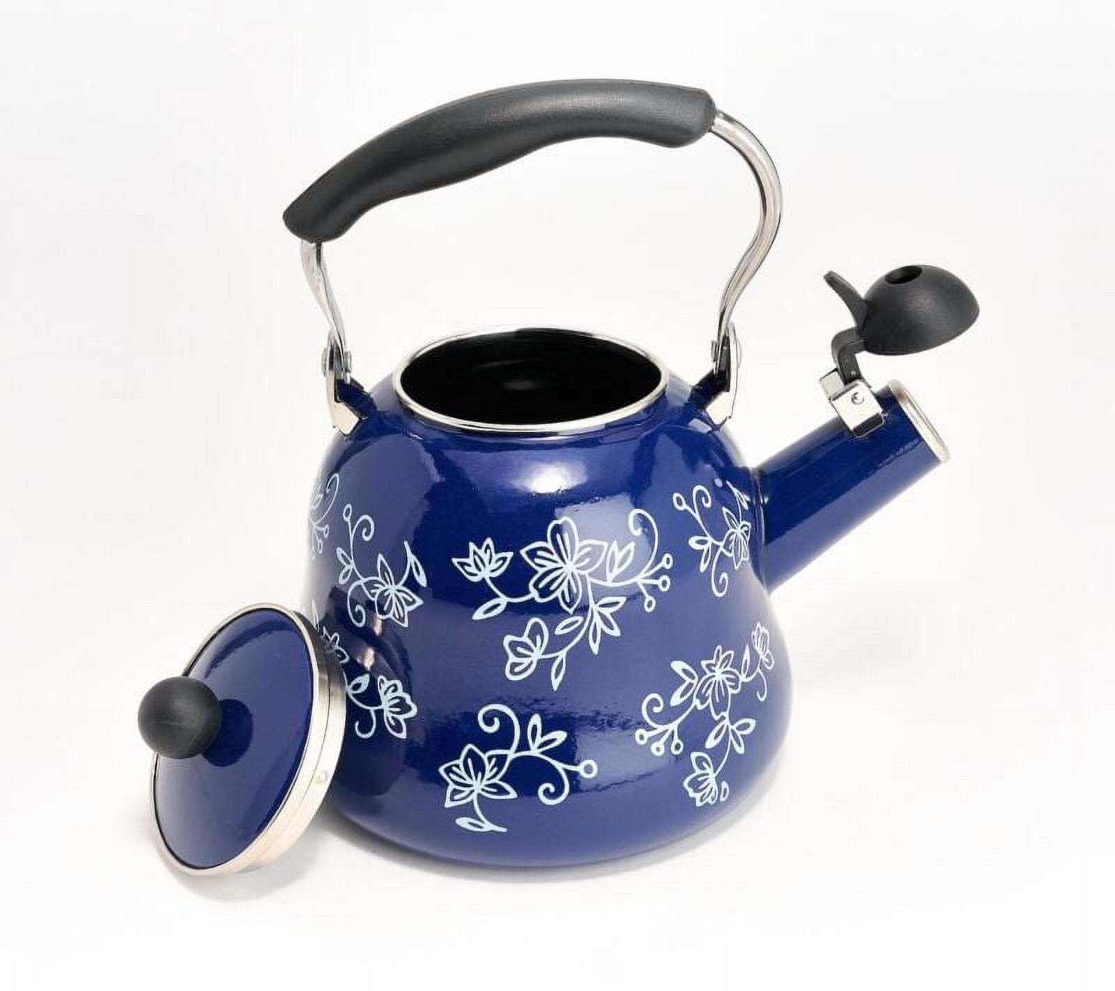 Open Box Temp-tations 2.3-qt Enamel on Steel Tea Kettle Model K85319 ...